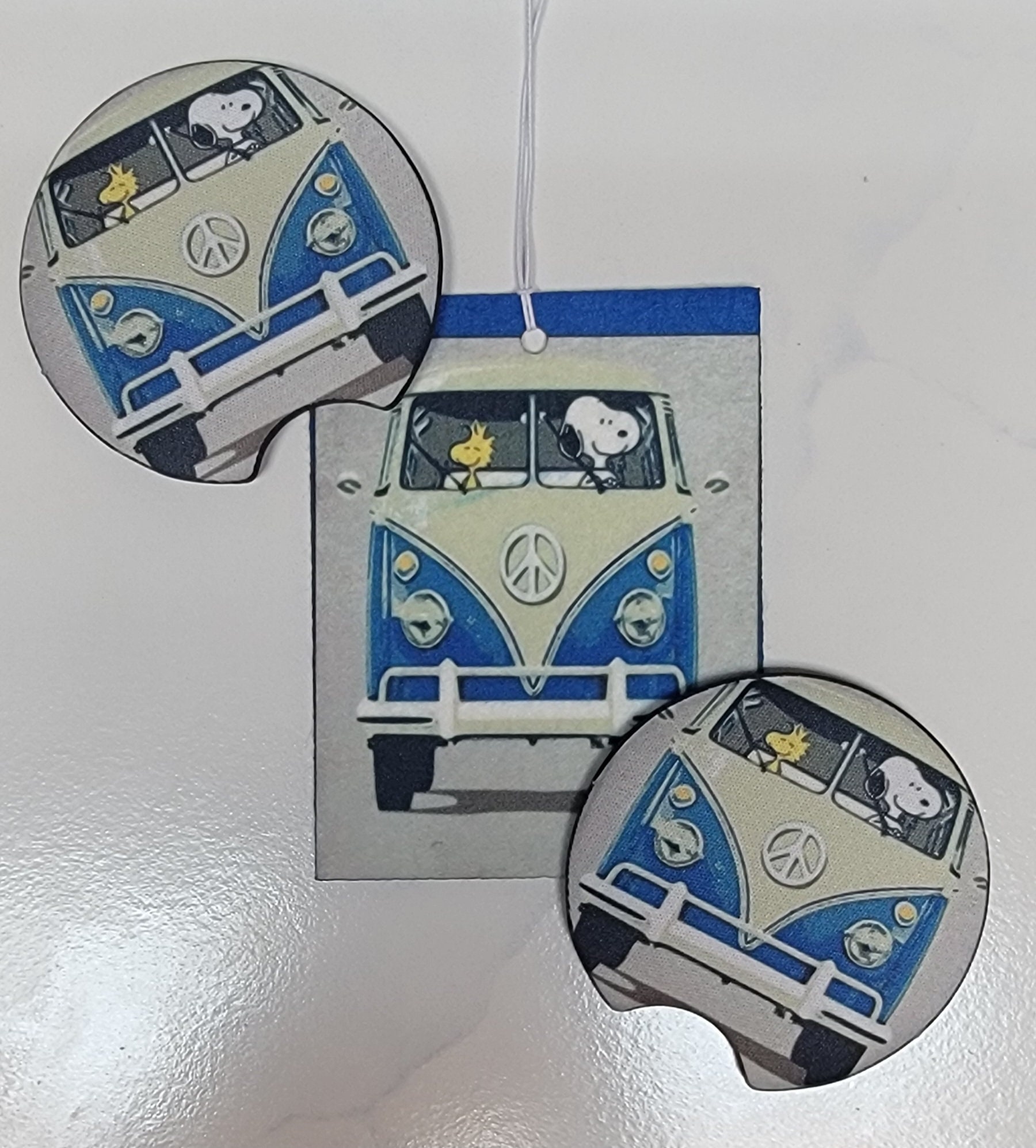 Snoopy Driving Car Coasters & Charm - Etsy