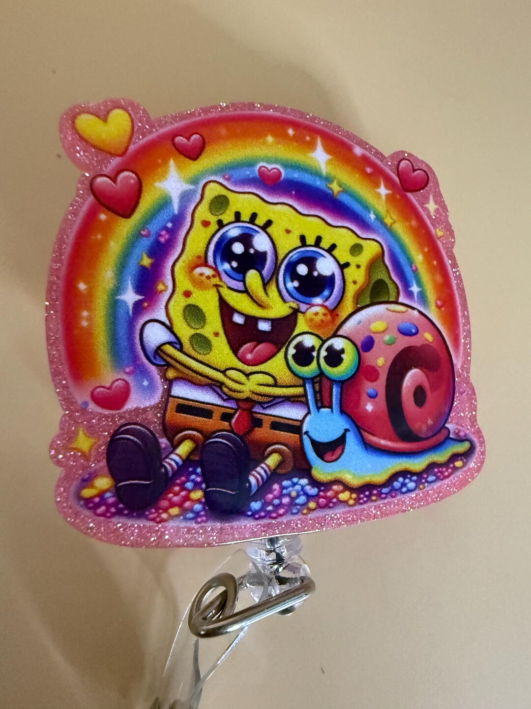 Spongebob Badge Reel - Etsy