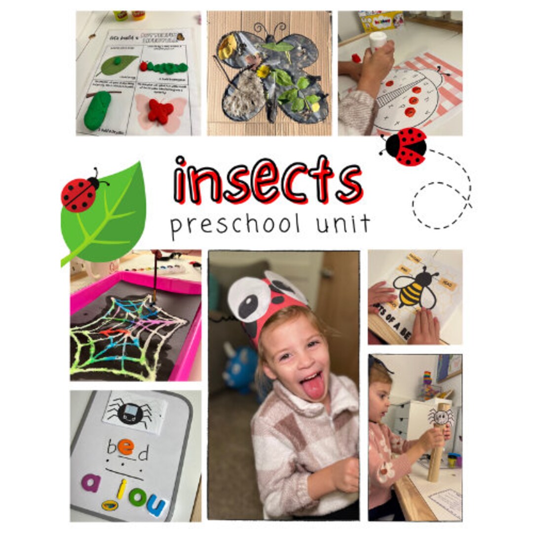 Insect Themed Preschool Activities - Etsy