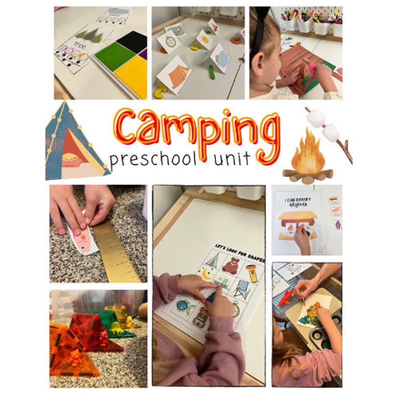 Camping Preschool Curriculum Etsy