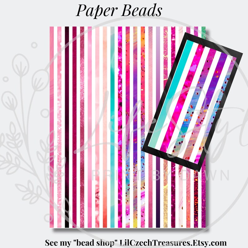 Paper Bead Template - Etsy