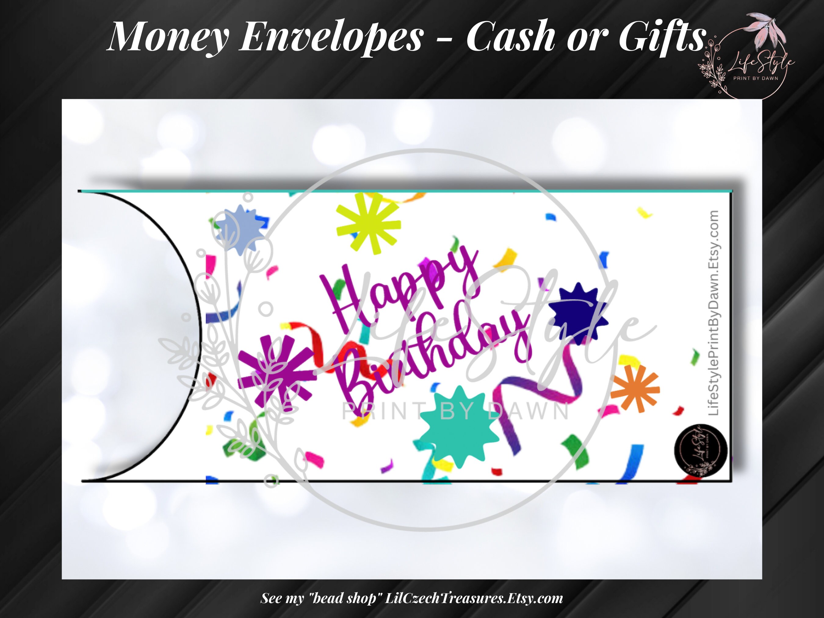 Happy Birthday Money Holder Printable Envelope PDF Download for Gifts 8 ...