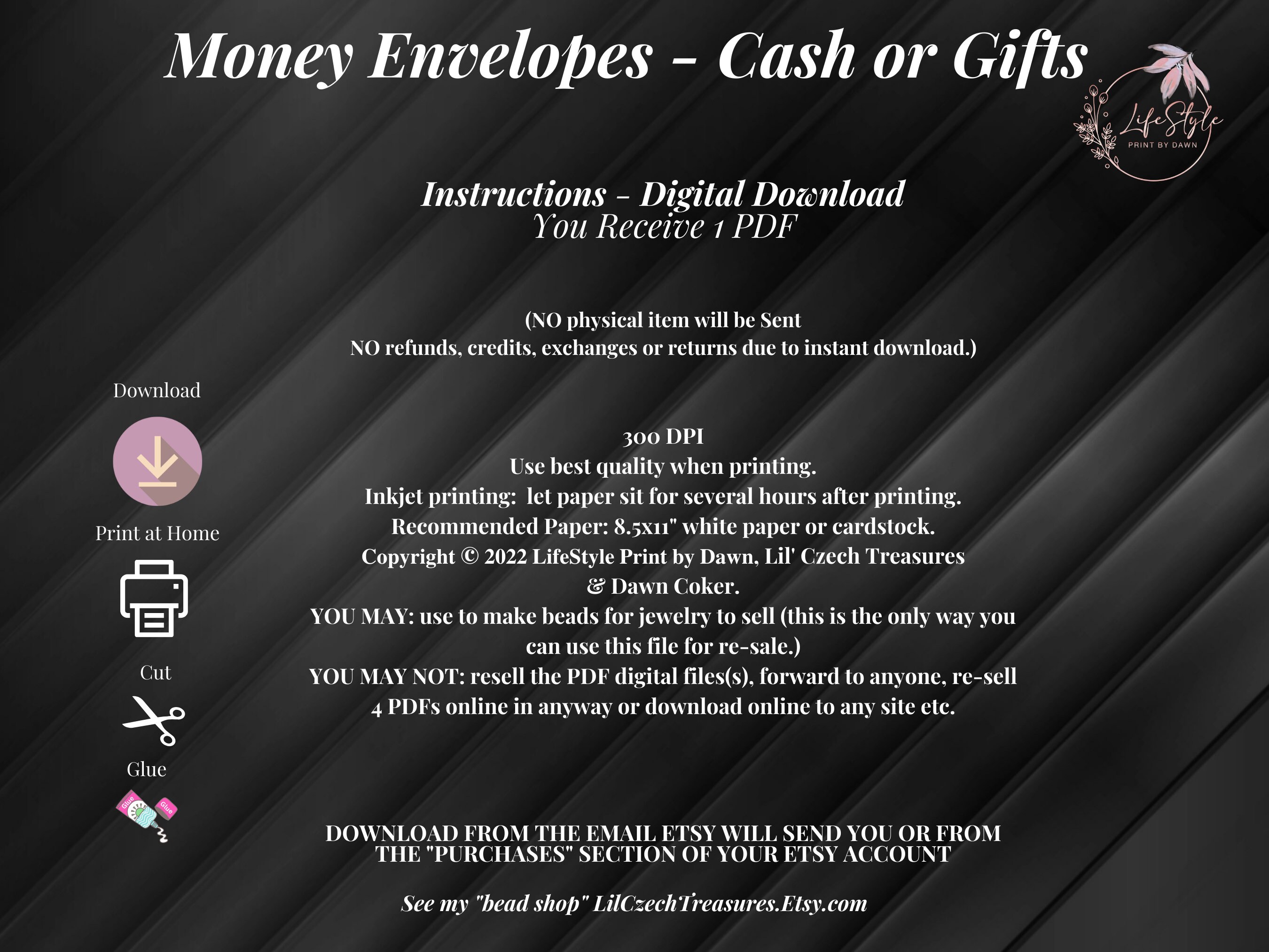 Happy Birthday Money Holder Printable Envelope PDF Download for Gifts 8 ...