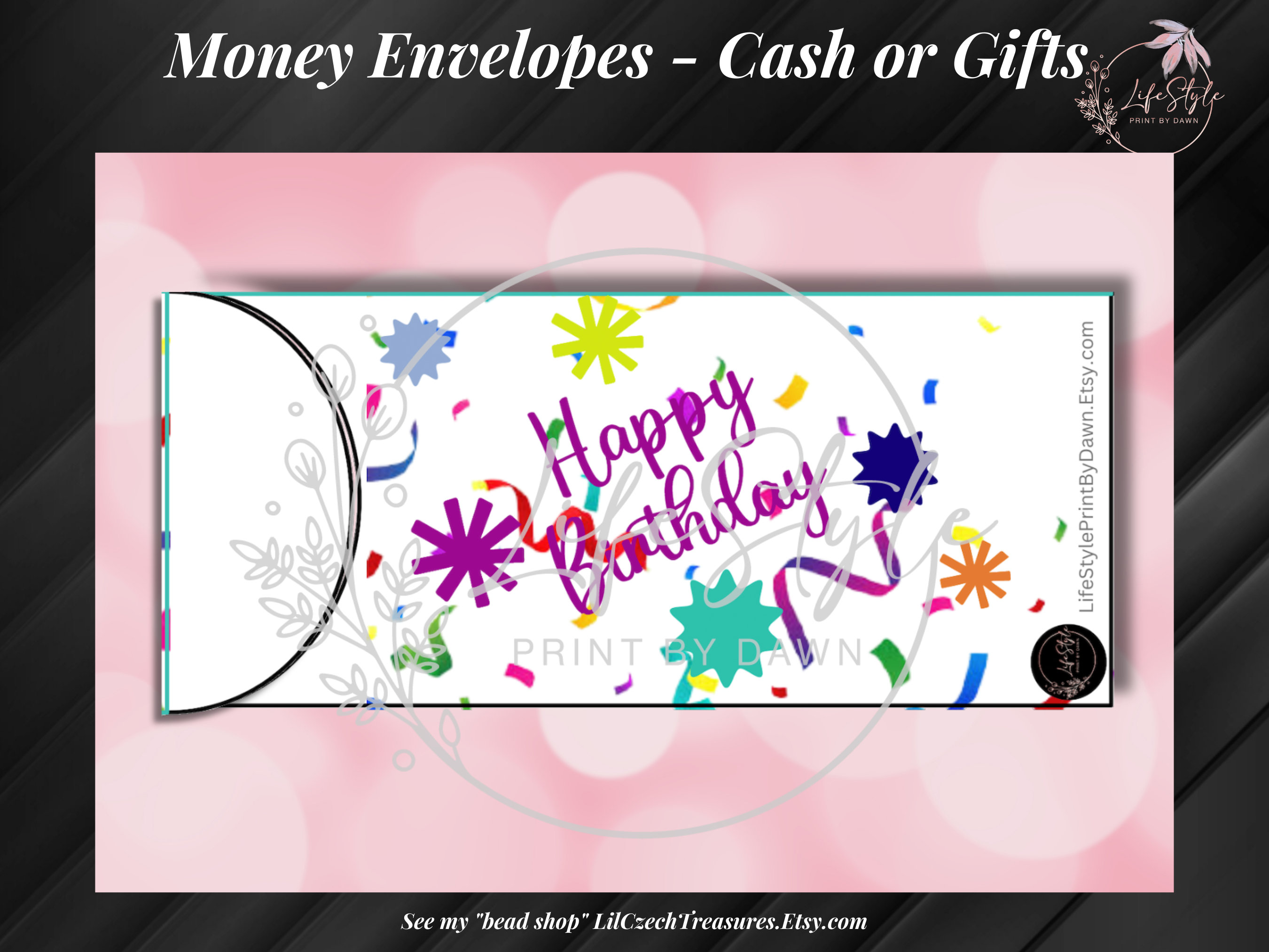 Happy Birthday Money Holder Printable Envelope PDF Download for Gifts 8 ...