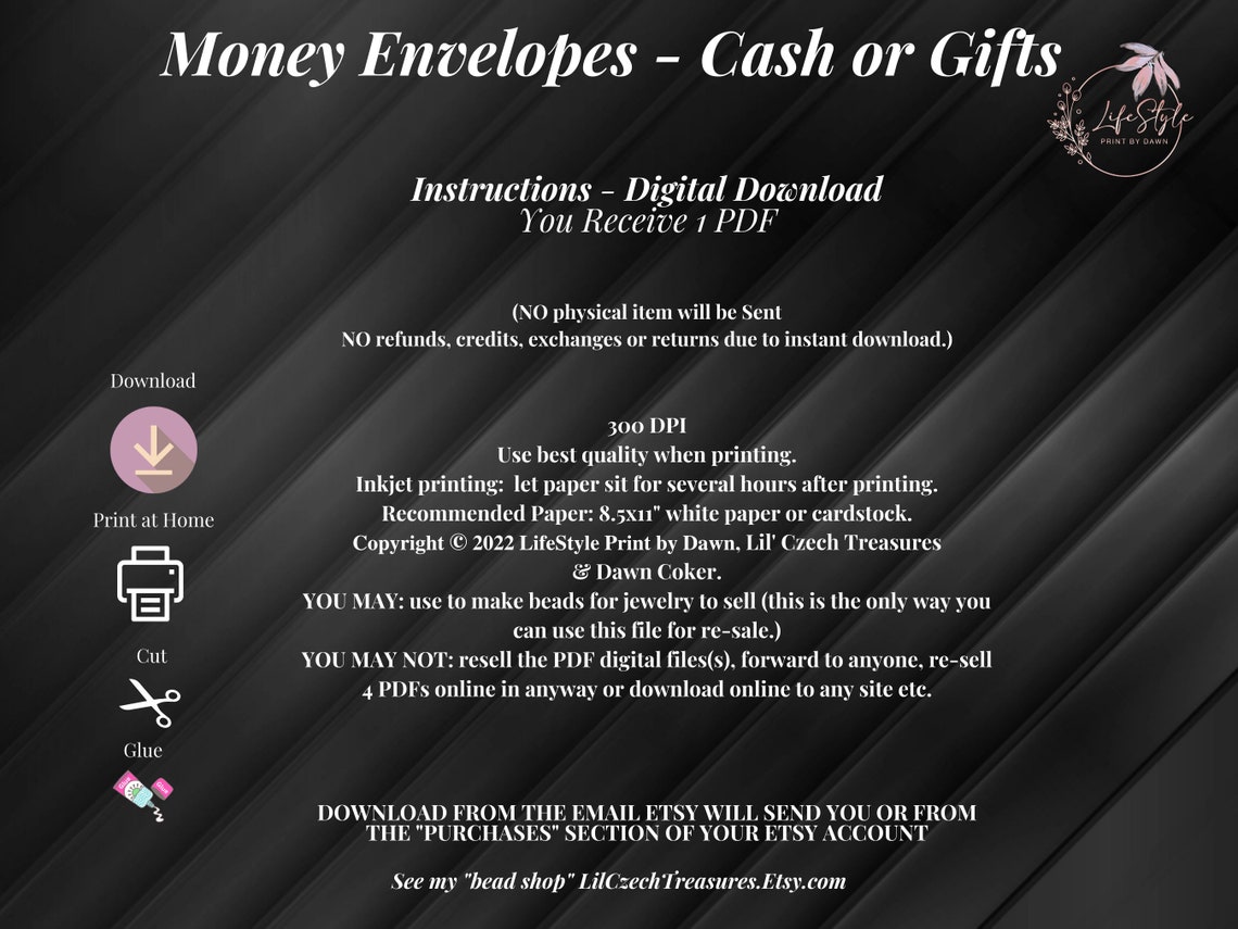 Happy Birthday Money Envelope Printable Birthday Card Greeting Card PDF ...