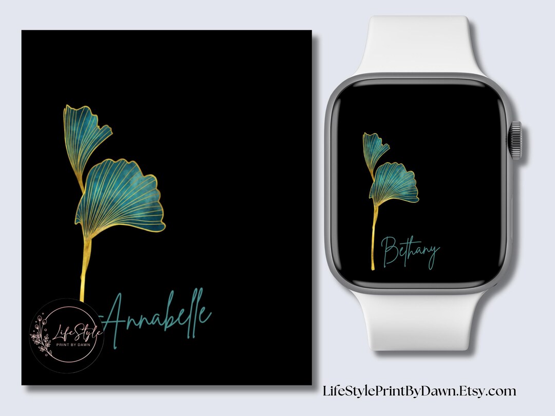 Personalized Smartwatch Wallpaper Apple Watch Wallpaper Flower Watch ...