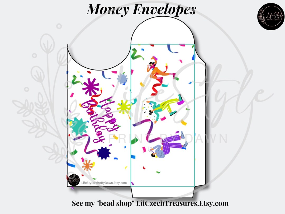 Happy Birthday Money Holder | Printable Envelope PDF Download for Gifts ...