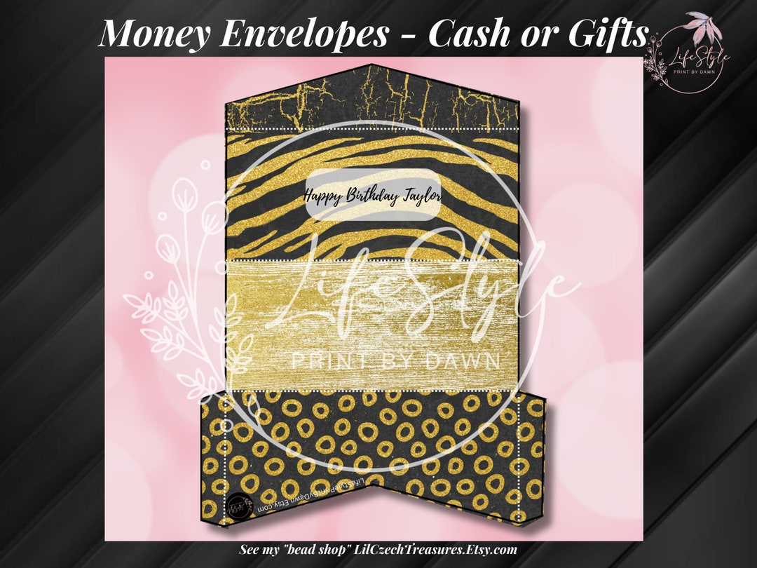 Money Envelope PDF | Printable Cash Gift | Downloadable Template ...