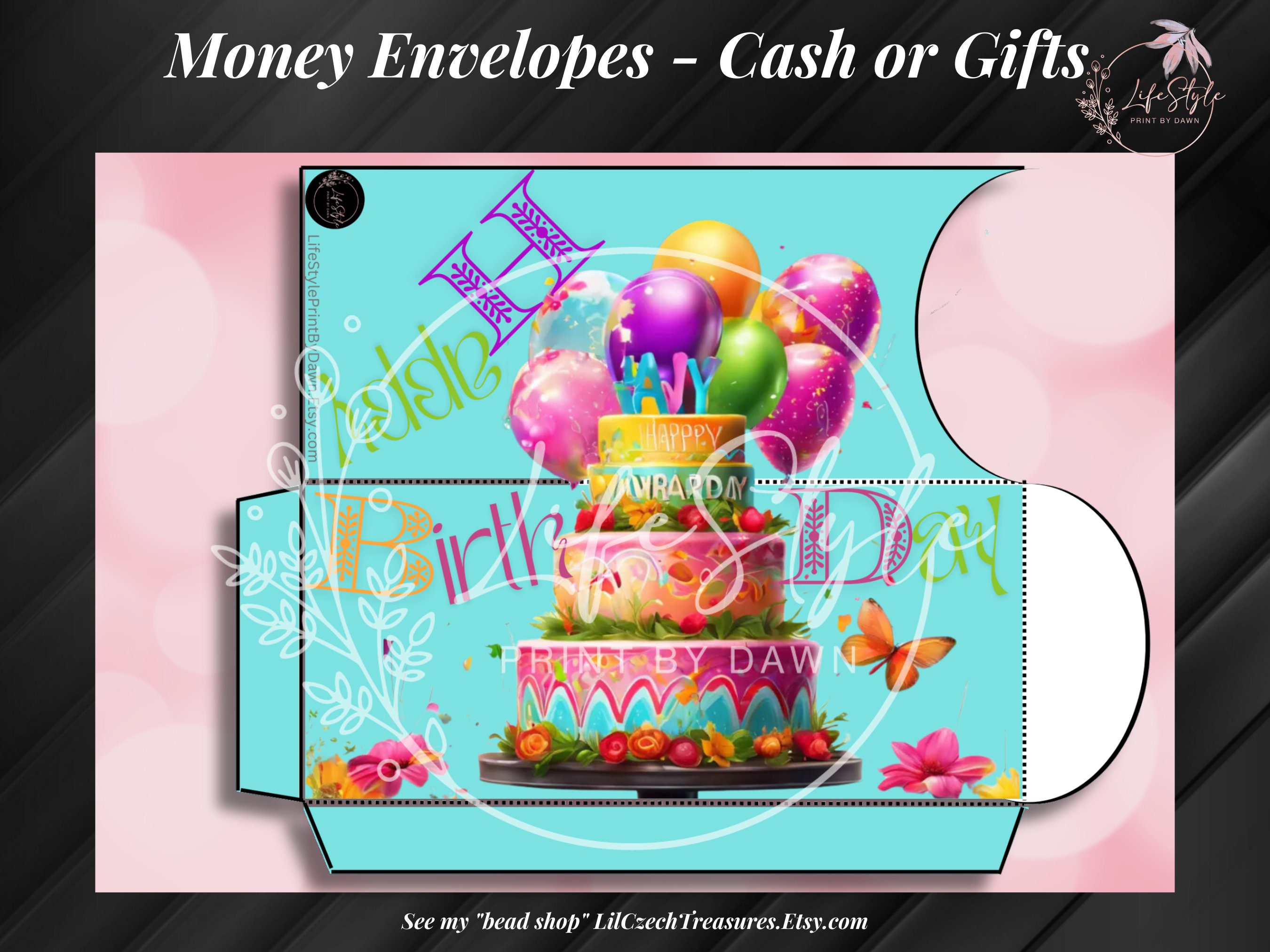 Happy Birthday Money Holder Printable Envelope PDF Download for Gifts 8 ...