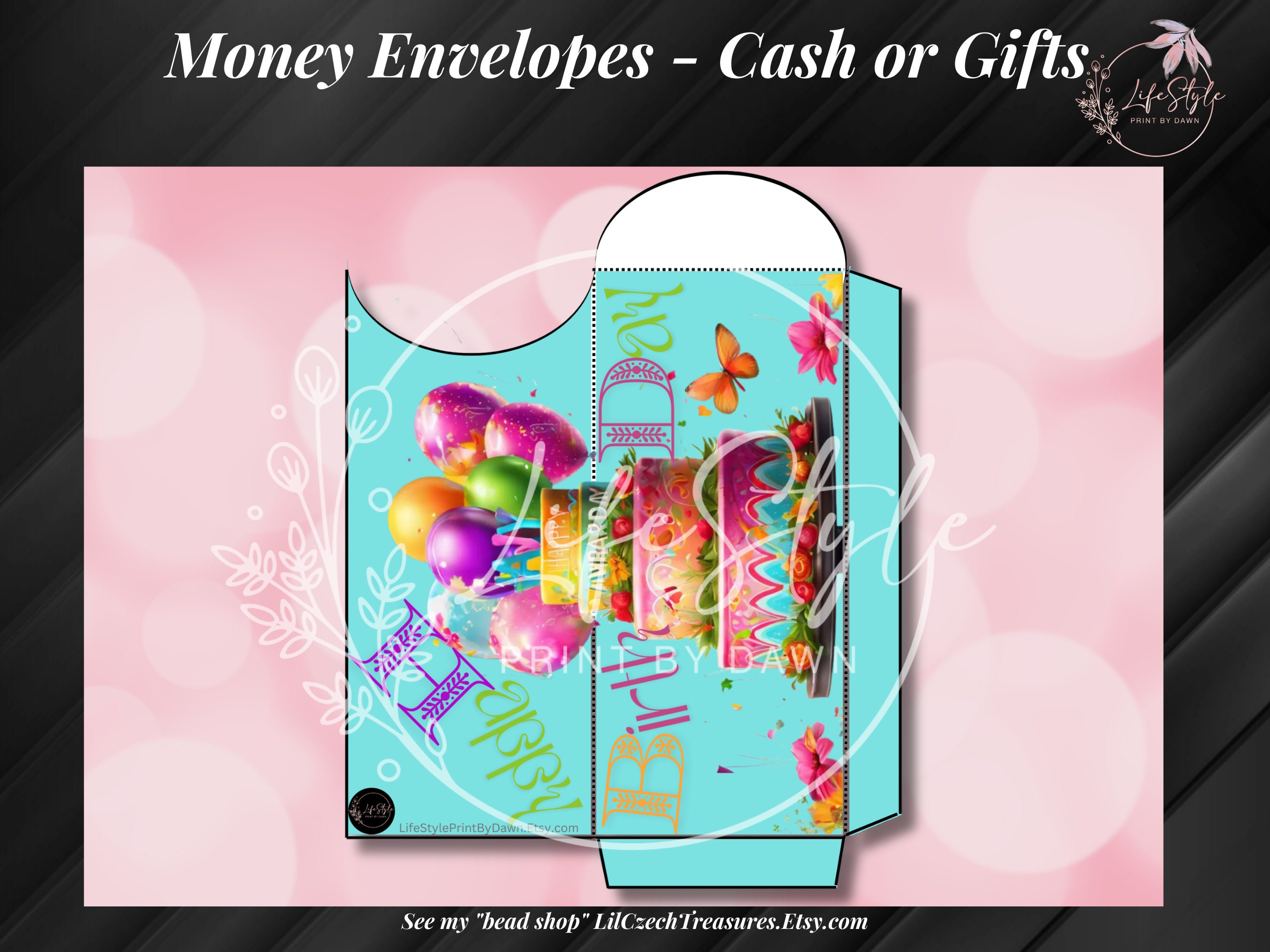 Happy Birthday Money Holder Printable Envelope PDF Download for Gifts 8 ...