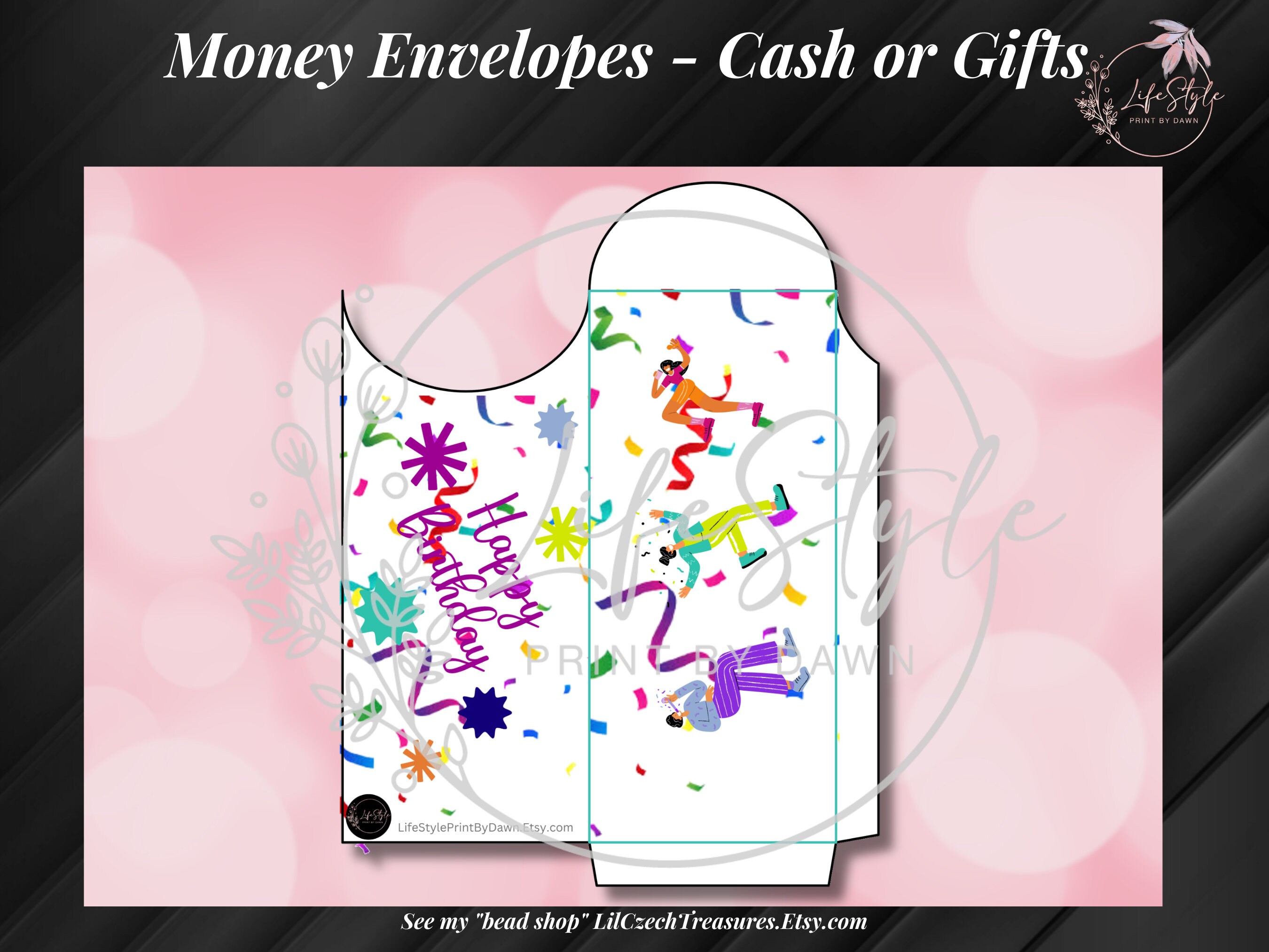 Happy Birthday Money Holder Printable Envelope PDF Download for Gifts 8 ...