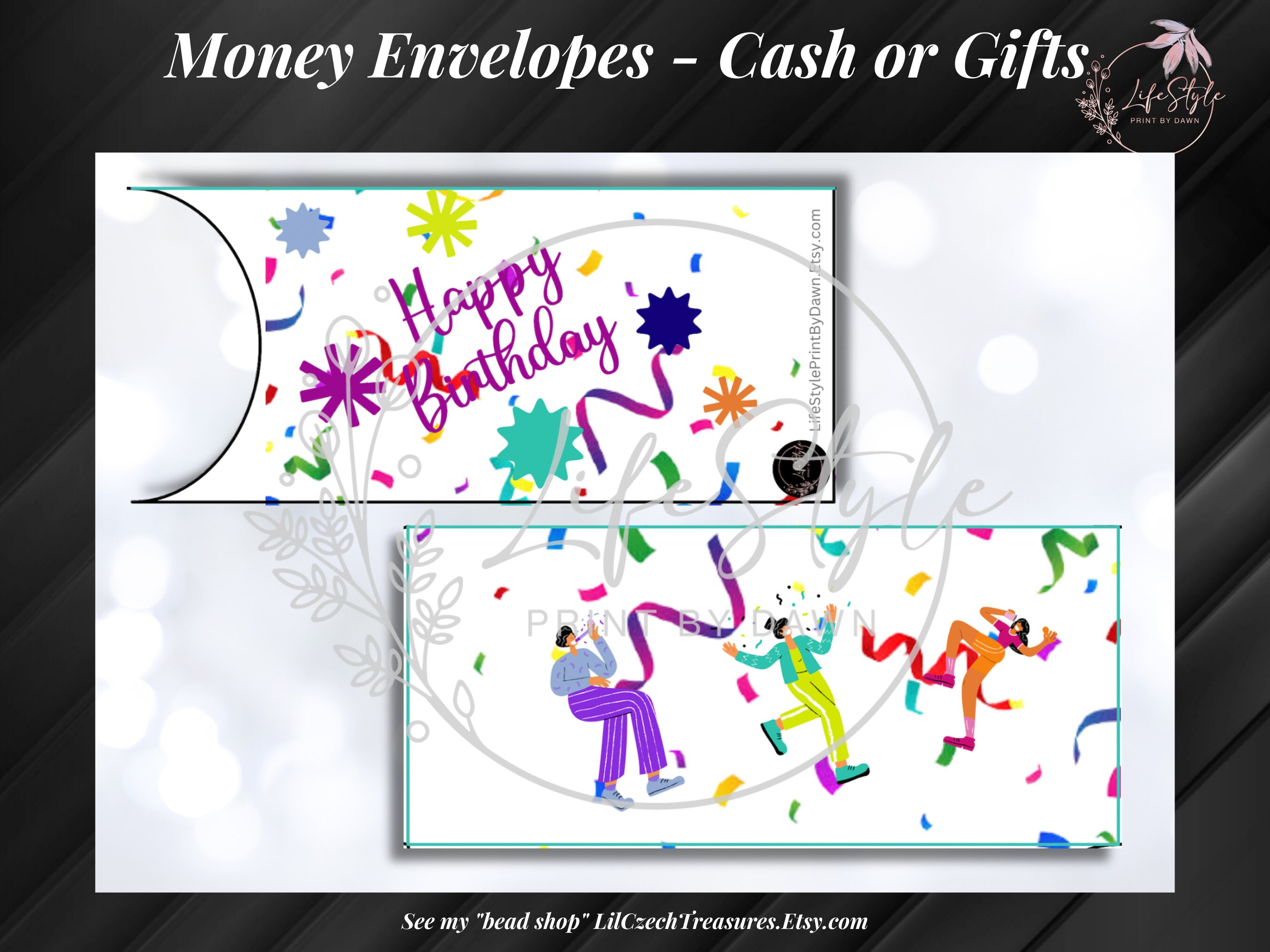 Happy Birthday Money Holder Printable Envelope PDF Download for Gifts 8 ...