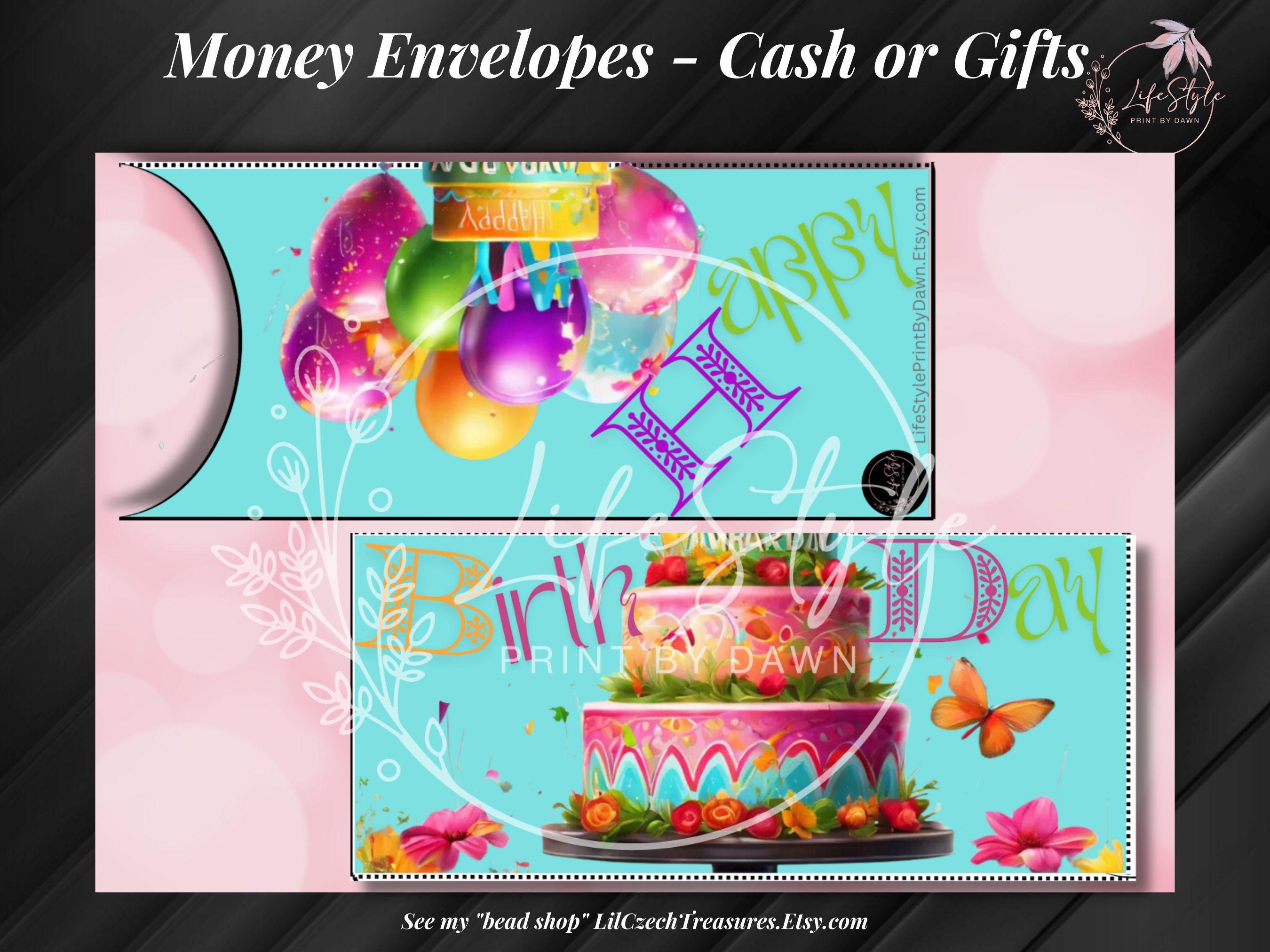 Happy Birthday Money Holder Printable Envelope PDF Download for Gifts 8 ...