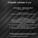 FREE Gift 2024 Waves Download Printable Calendar Digital Ocean Waves ...