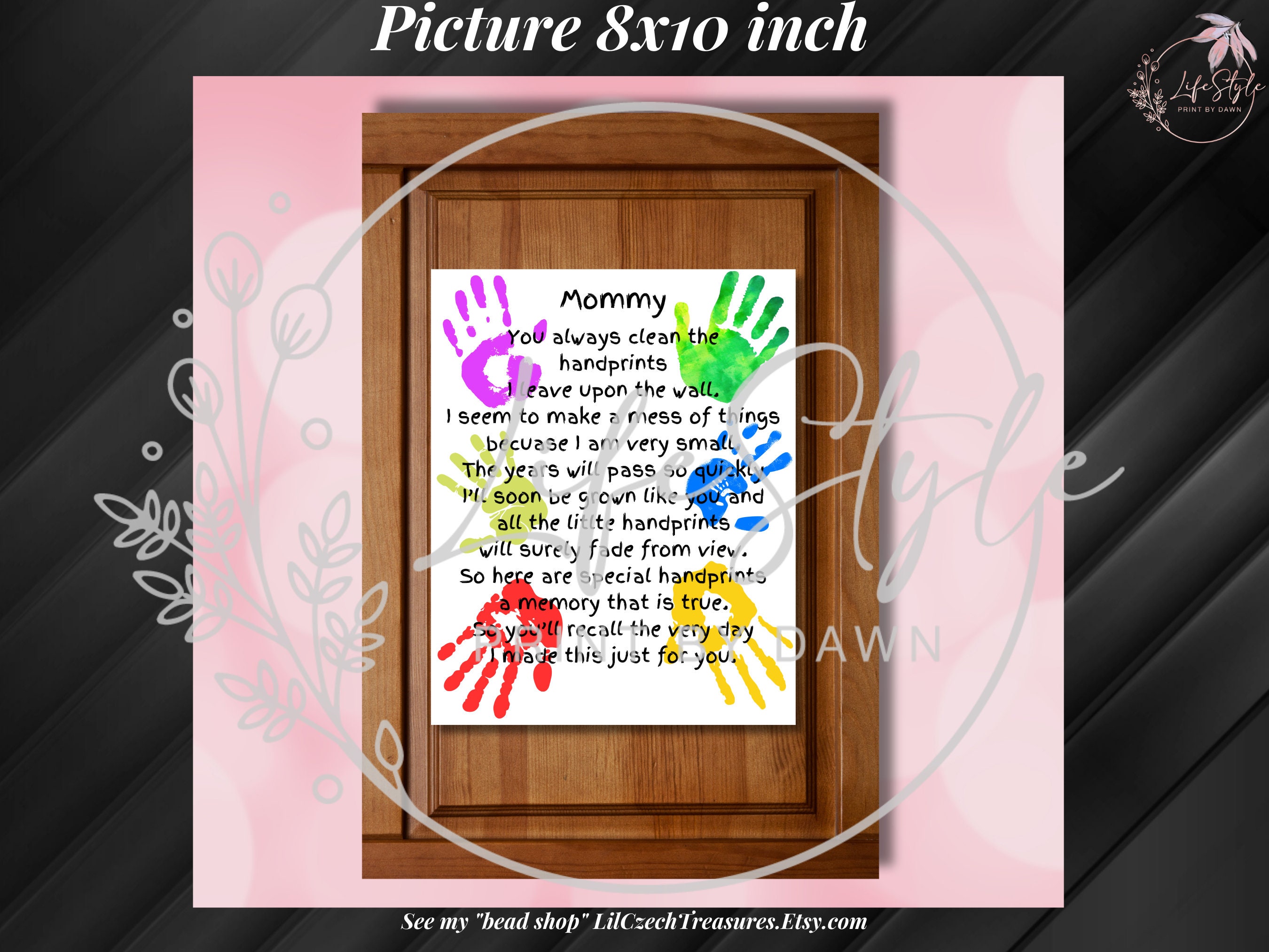 Adorable Mother's Day Art Children's Poem Download Handprints Picture ...