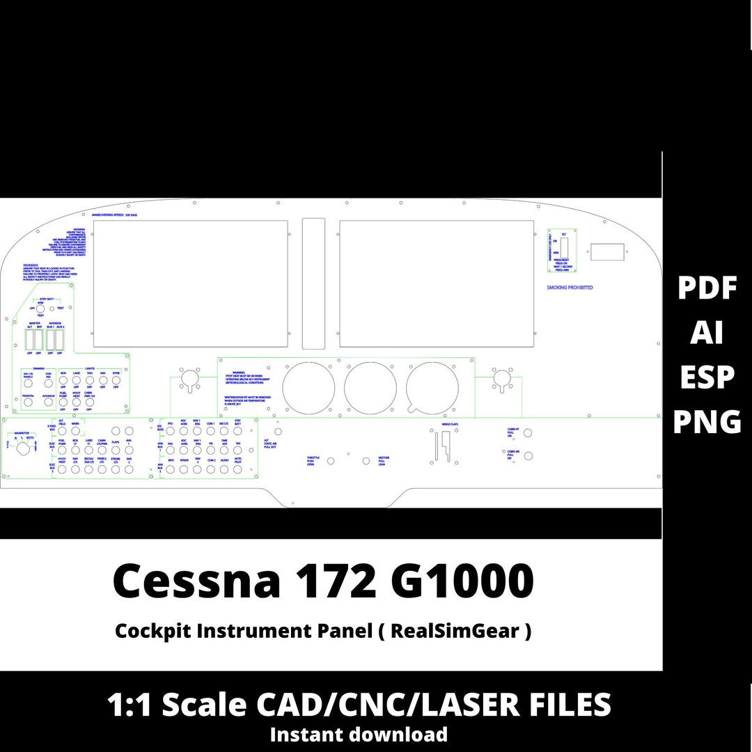 Cessna 172 Instrument Panel Template at Jack Radcliffe blog