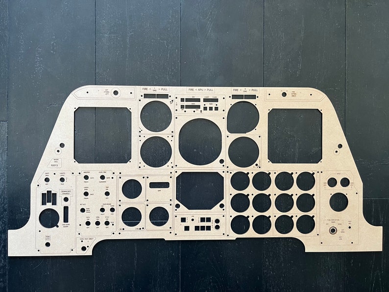 A-10C Warthog Cockpit Instrument Panel Simulator Digital File 1:1 Scale ...