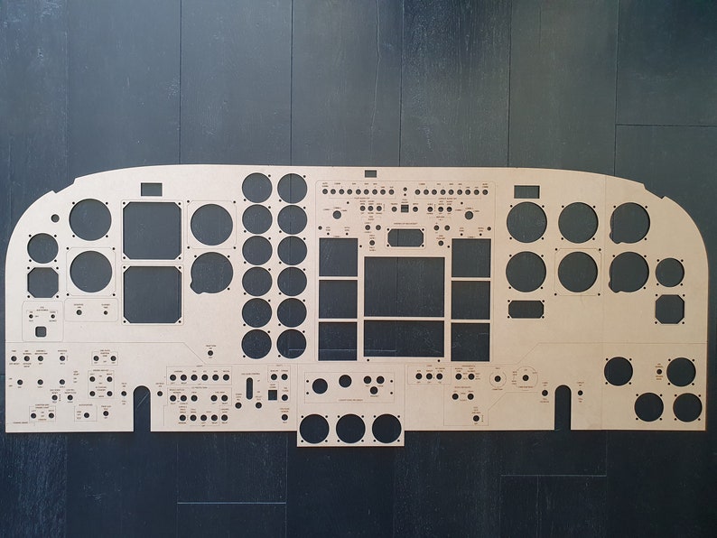 Beechcraft King Air C90 Cockpit Instrument Panel Simulator Digital File ...