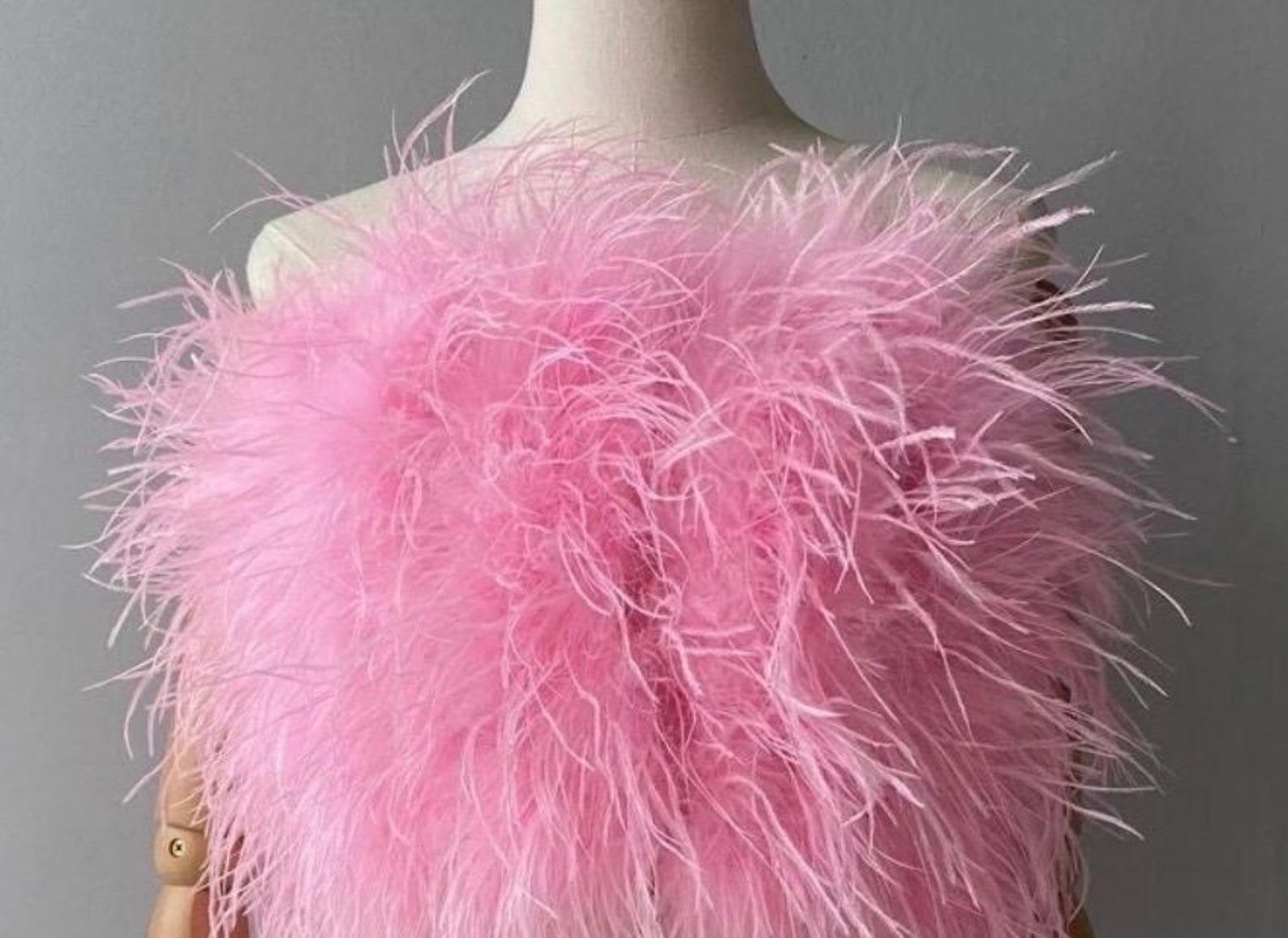 8" Length Handmade Ostrich Feather Top - Custom Made to Order - Etsy
