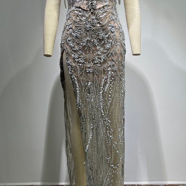 Rhinestone Dress - Etsy