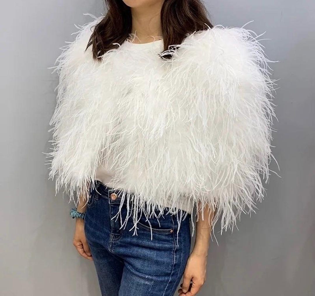 Ostrich Feather Shawl - Made to Order - Etsy