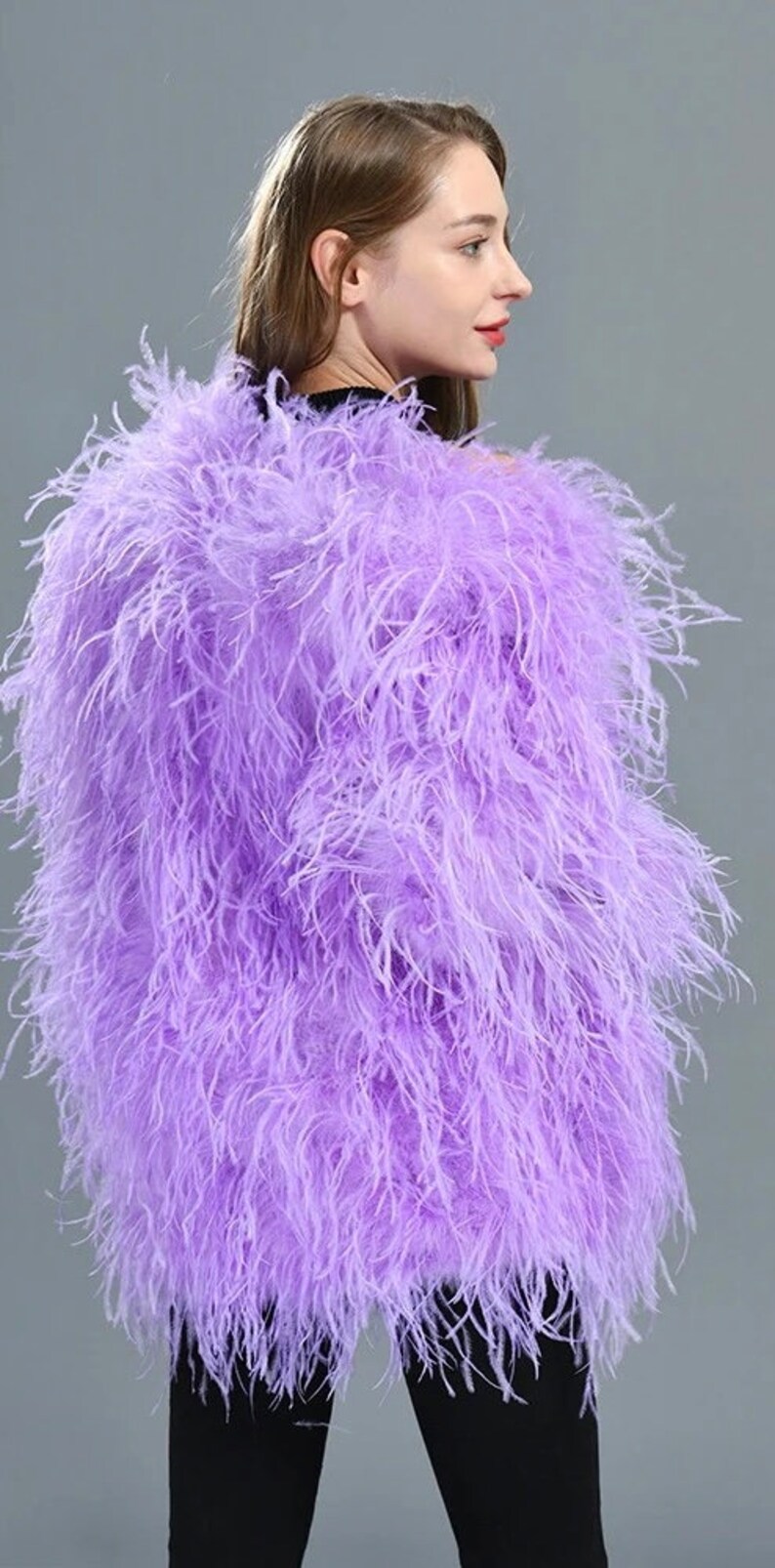 30” Ostrich Feather Coat - Made to Order - Etsy
