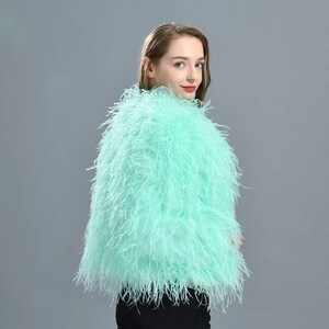 22” Ostrich Feather Jacket - Custom Made to Order - Etsy