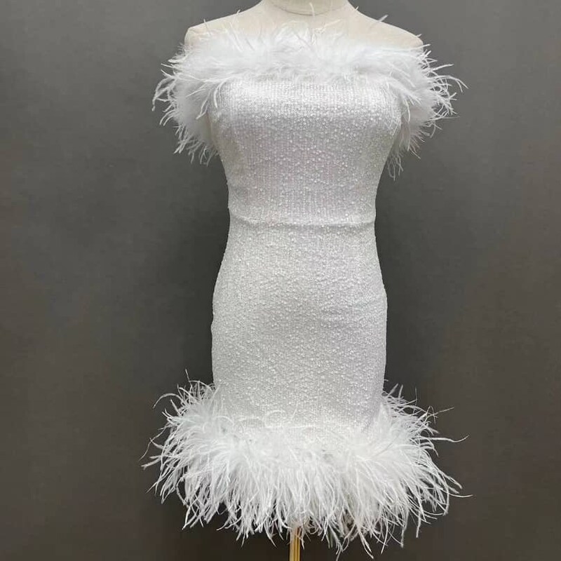 White Feather Dress - Etsy