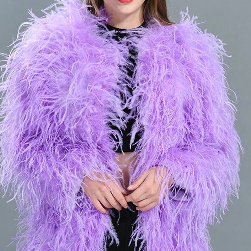 Purple Ostrich Feathers - Etsy