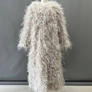 Long Full Length Ostrich Feather Coat - Made to Order - Etsy