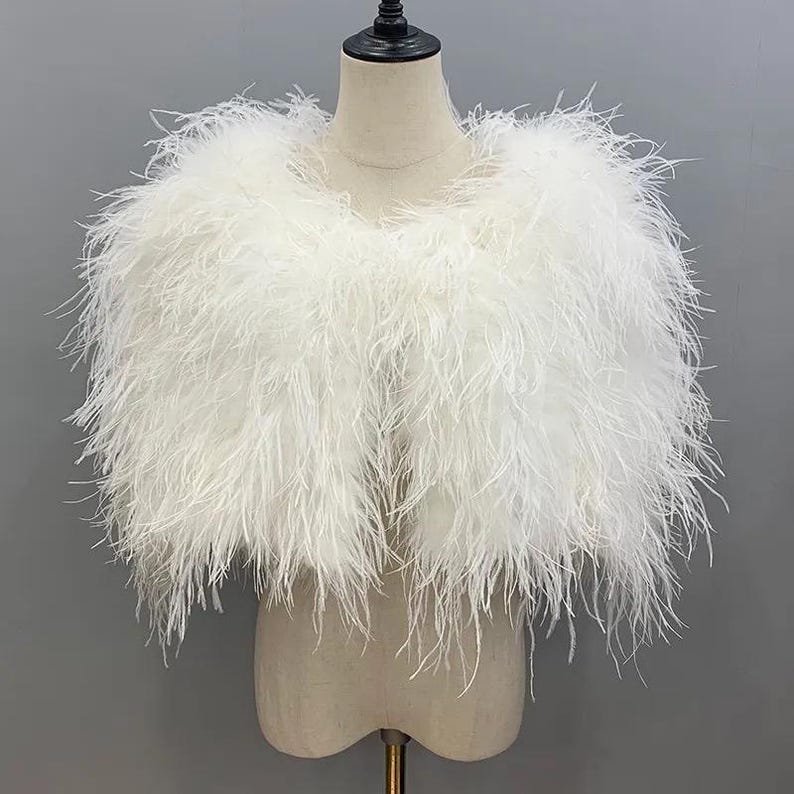 Ostrich Feather Shawl - Made to Order - Etsy