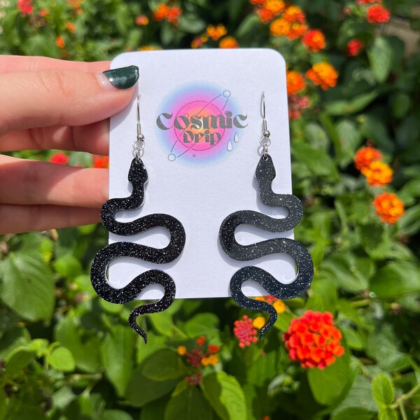 Snake Earrings - Etsy