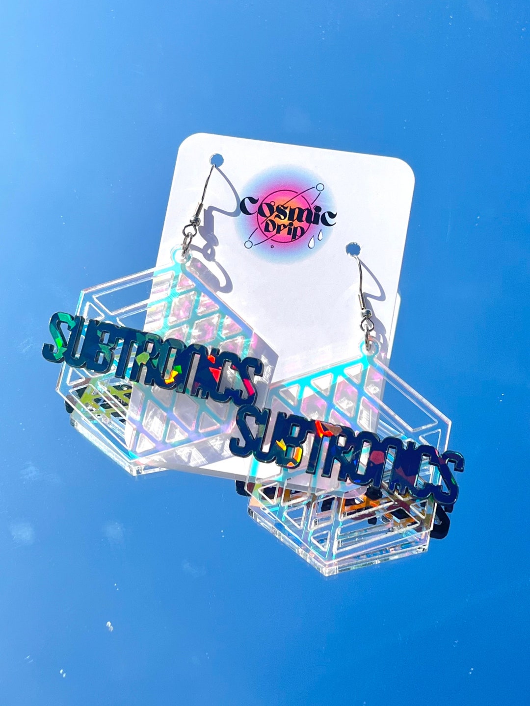 Subtronics Tesseract Earrings - Etsy