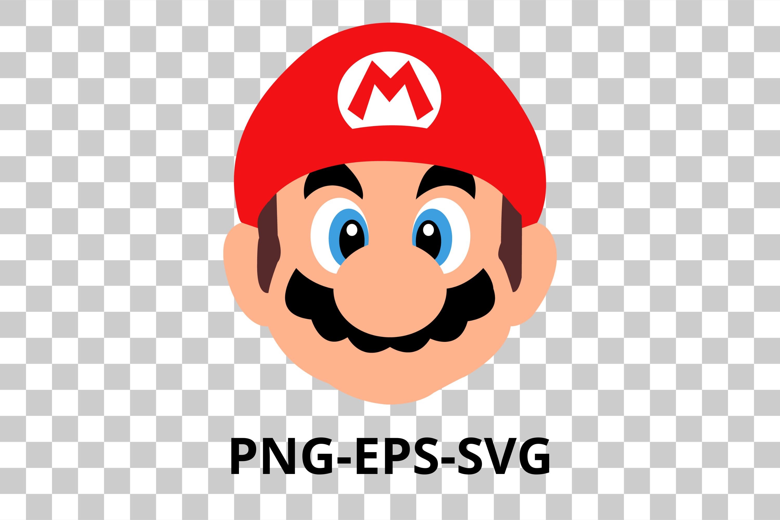 Super MARIO bros cara / cara / Vector SVG / sublimación png / - Etsy México