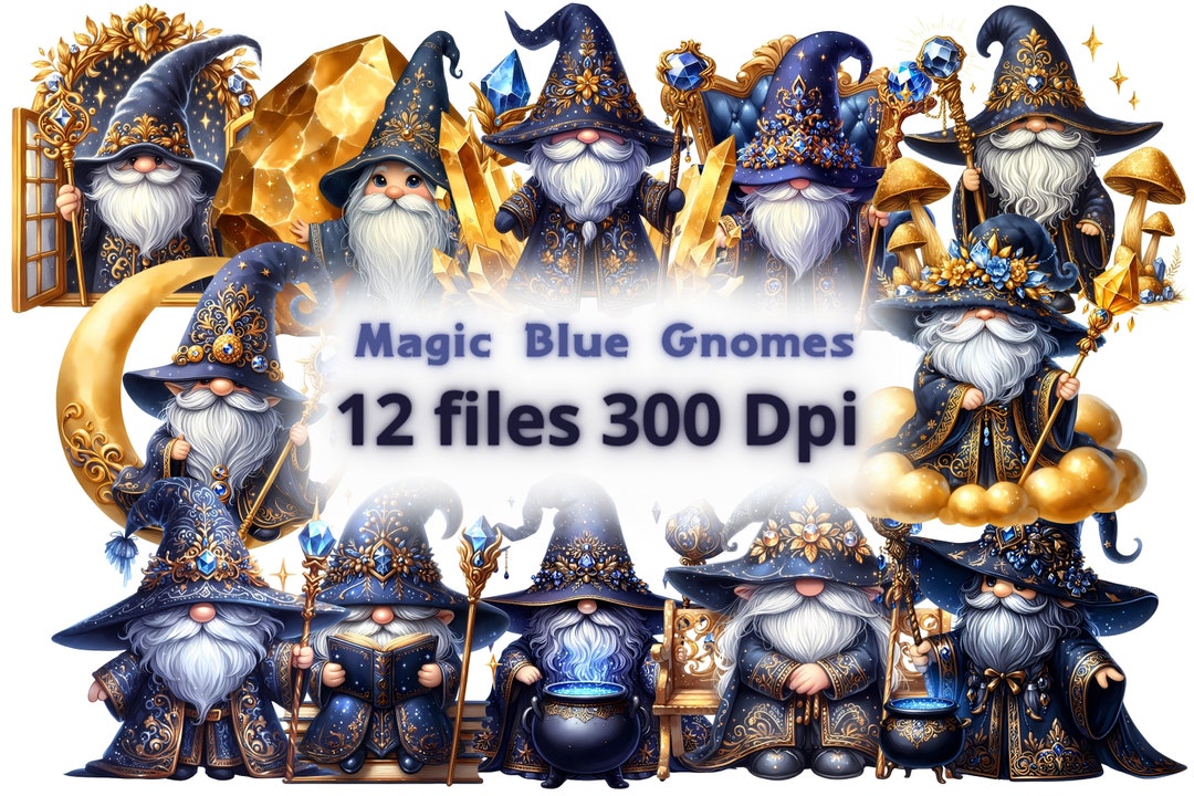 Magical Gnomes Gnome Wizard Gnomes That Do Magic Gnome Wizard 12 PNG ...