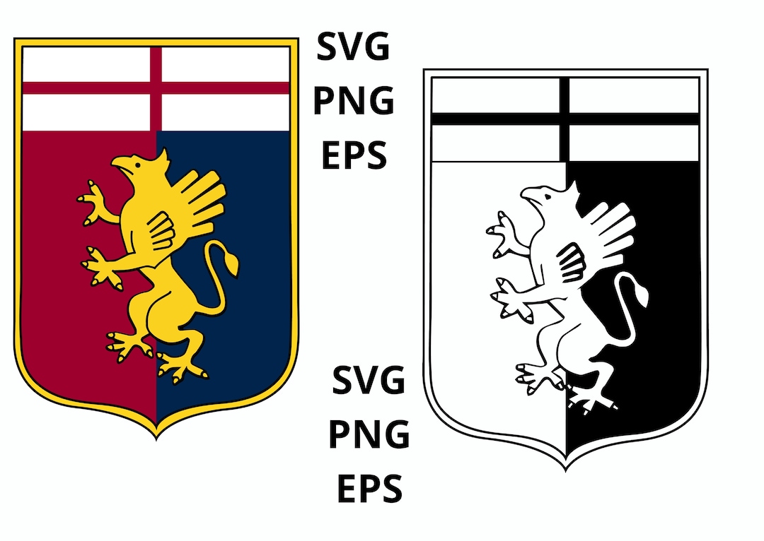 Genoa Logo Stemma in Vettoriale Svg-png-eps / T-shirt - Etsy