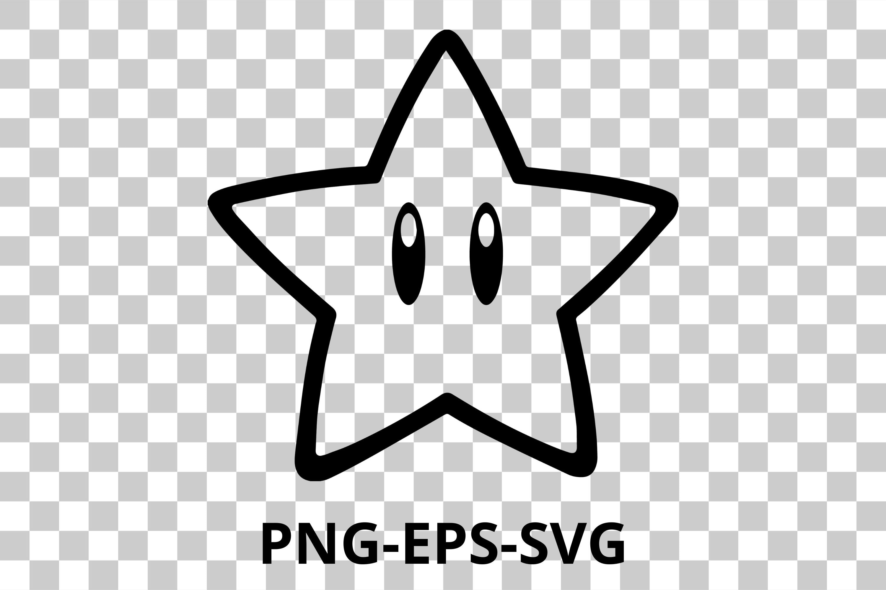 Super MARIO bros Star / Vector SVG / sublimación png / eps - Etsy España