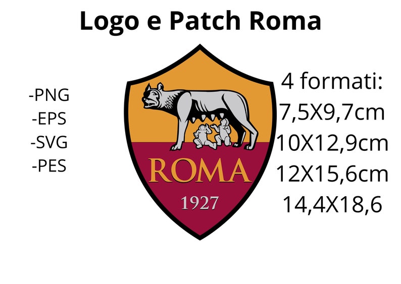 Logo and Patch Rome / PNG SVG EPS and Pes Embroidery File / - Etsy