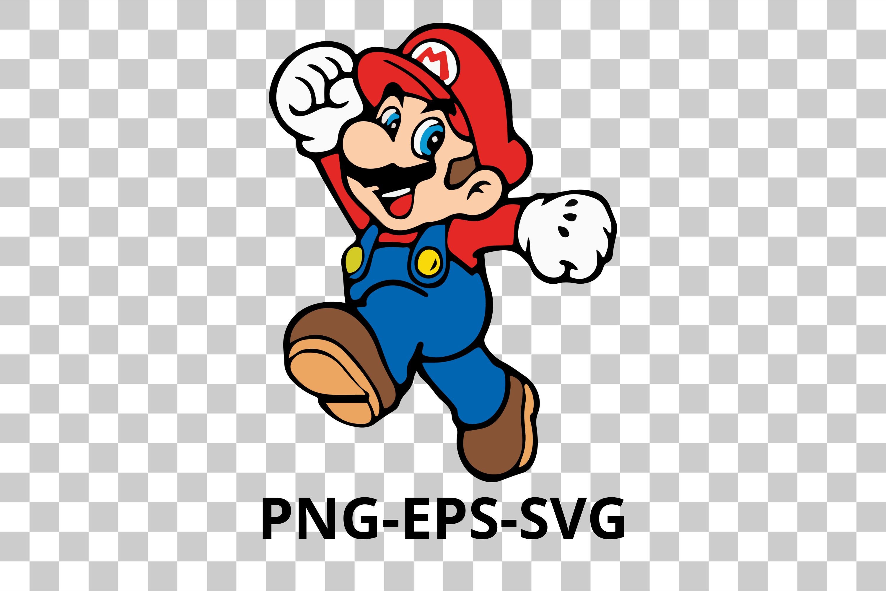 Super MARIO Bros Jumping / SVG Vector / Sublimation Png / - Etsy