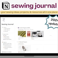 My Year of Sewing Project Tracker Printable Template - Etsy