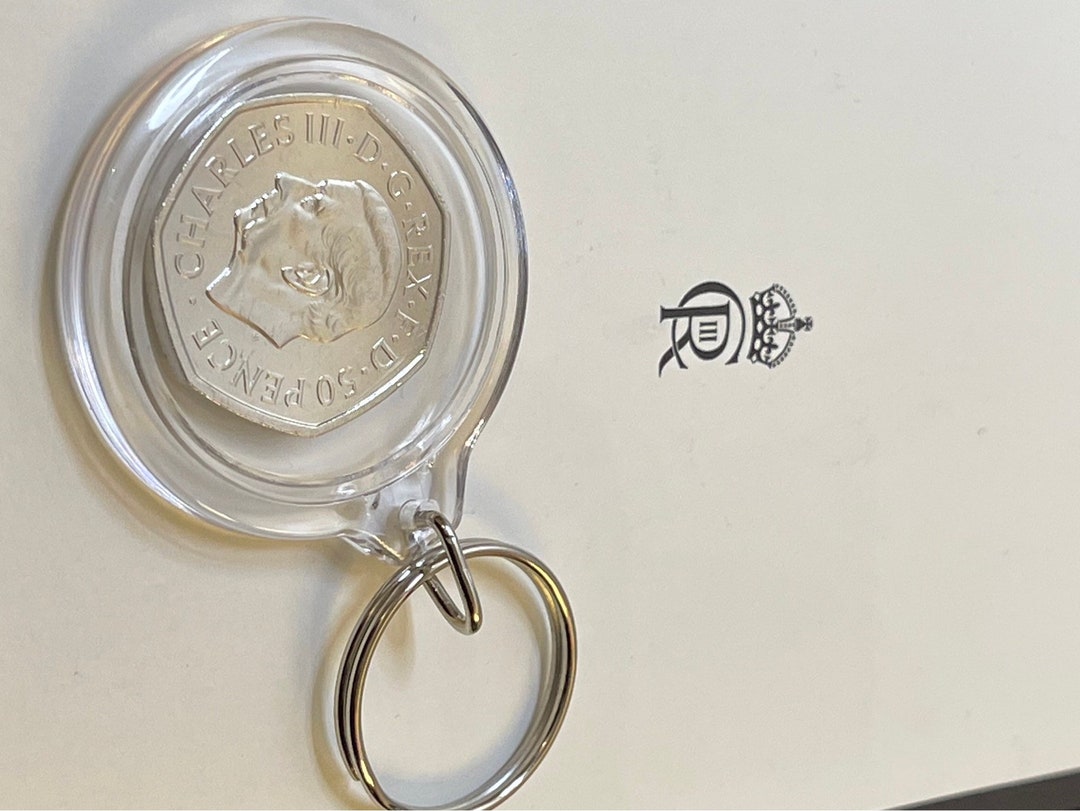 King Charles III 50p New Coin 2022 Uncirculated Key Ring - Etsy