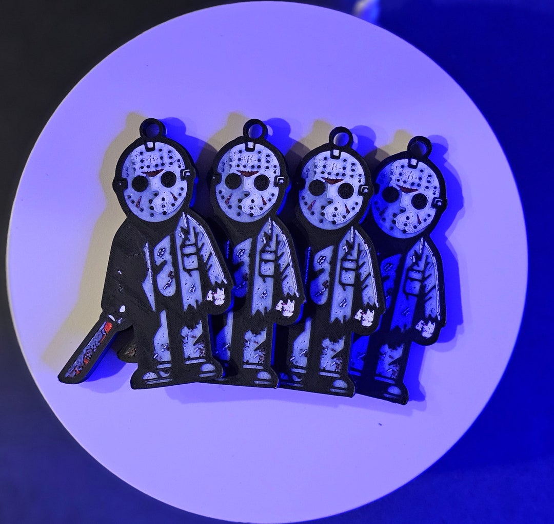 Jason Voorhees Updated 3d-printed Keychain Horror Icon Keyring - Etsy