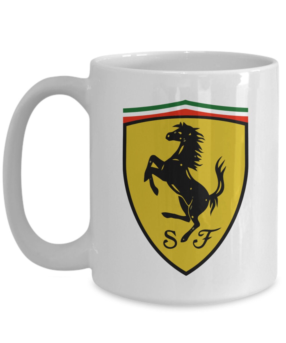 Ferrari Logo Ferrari Emblem Scuderia Ferrari Coffee Mug - Etsy