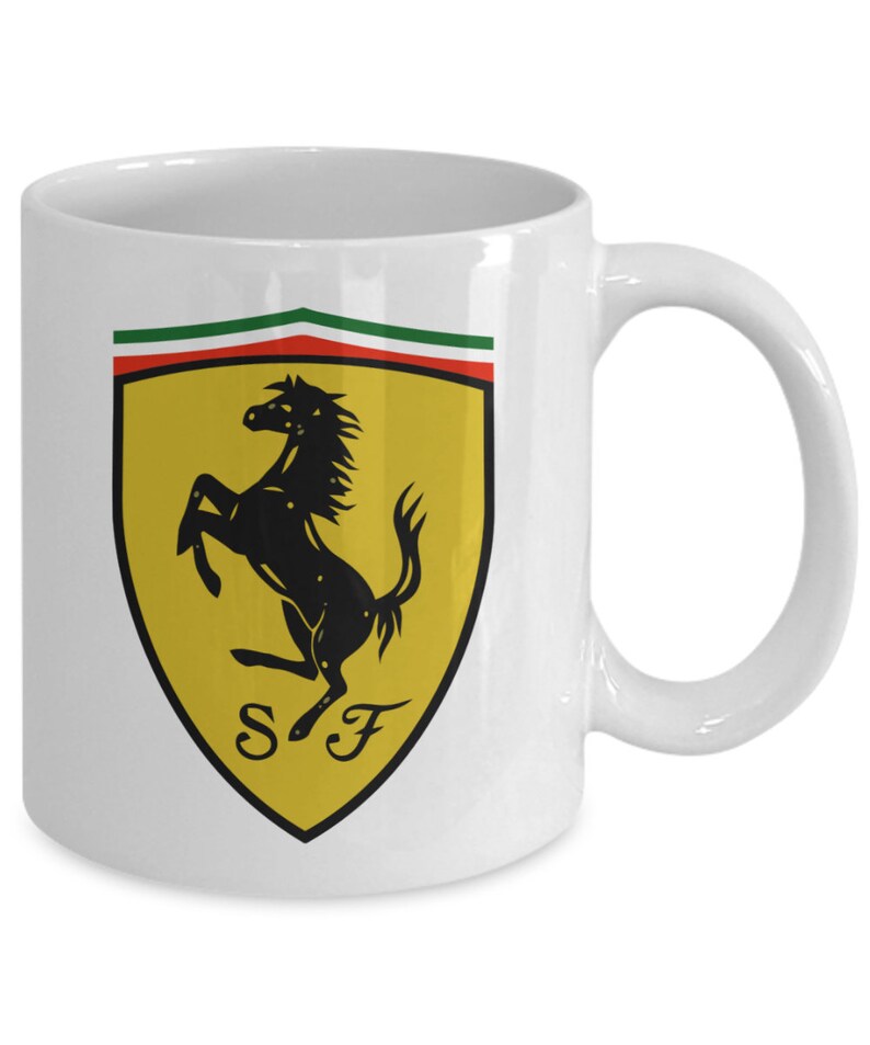 Ferrari Logo Ferrari Emblem Scuderia Ferrari Coffee Mug - Etsy
