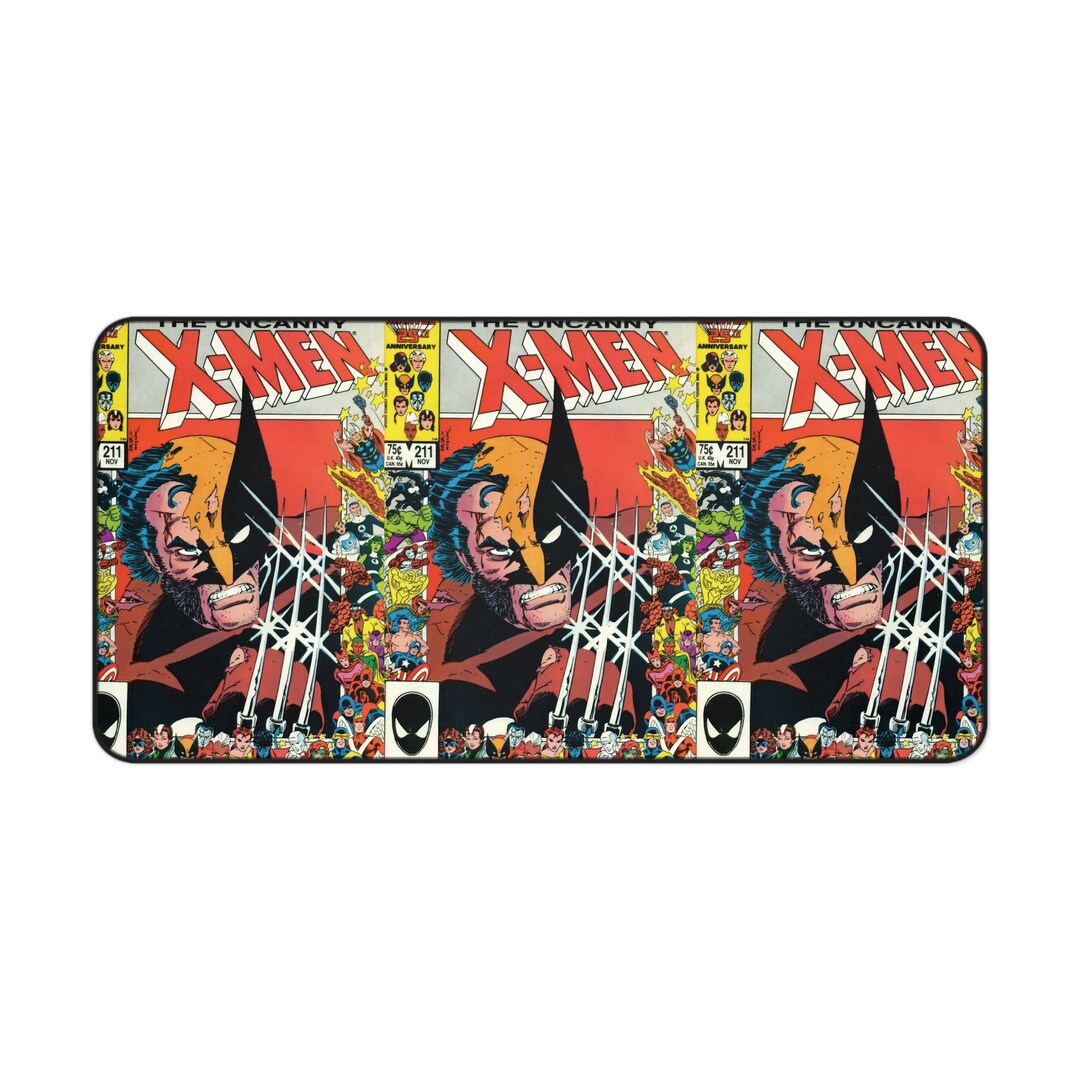 Desk Mat, Wolverine, Uncanny X-men 211, Comic Book Gifts, Desk Mouse ...