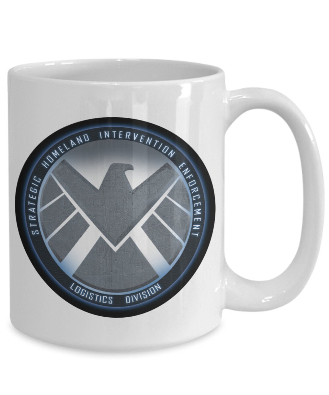 S.h.i.e.l.d. Coffee Mug Marvel Nick Fury Logo White Coffee Mug - Etsy