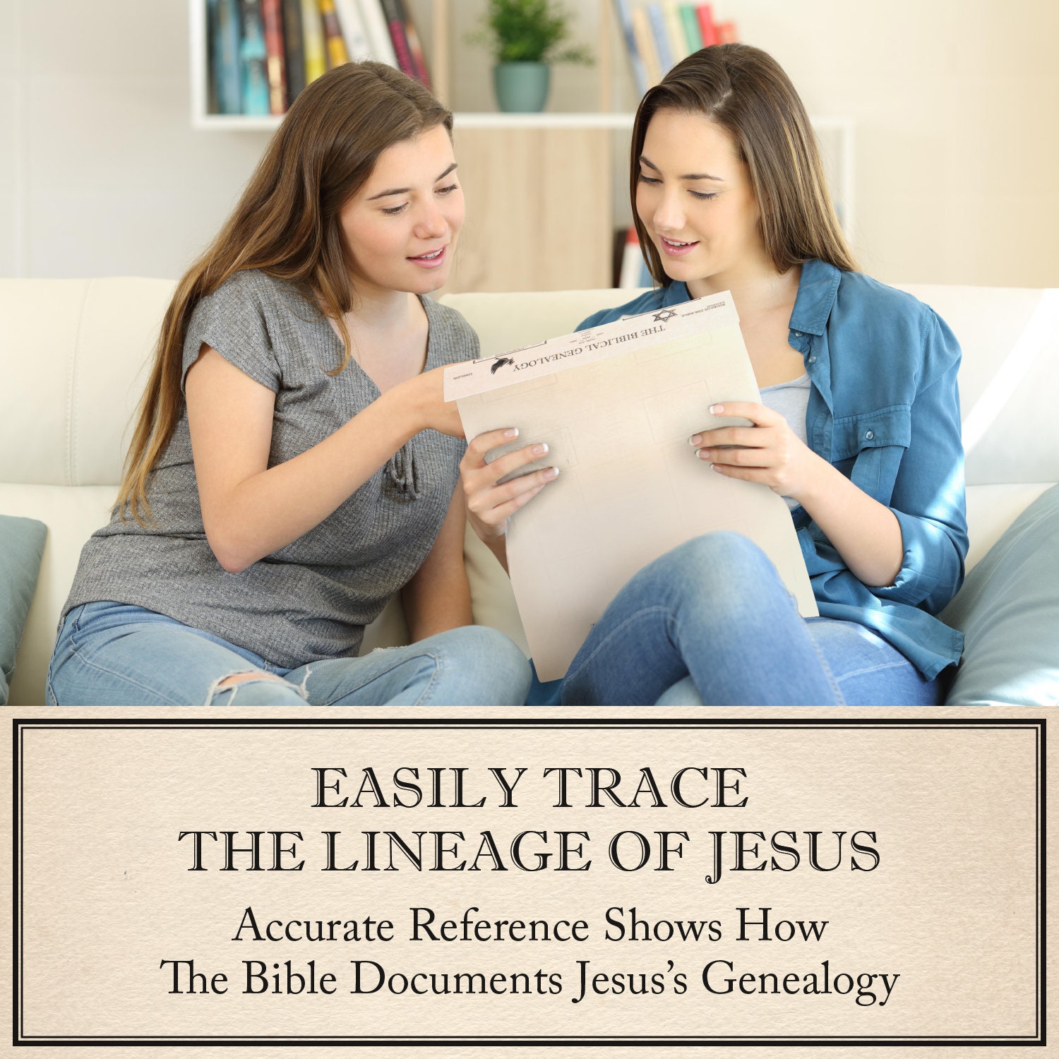 The Biblical Genealogy Chart, Family Tree From Adam to Jesus, Books of ...