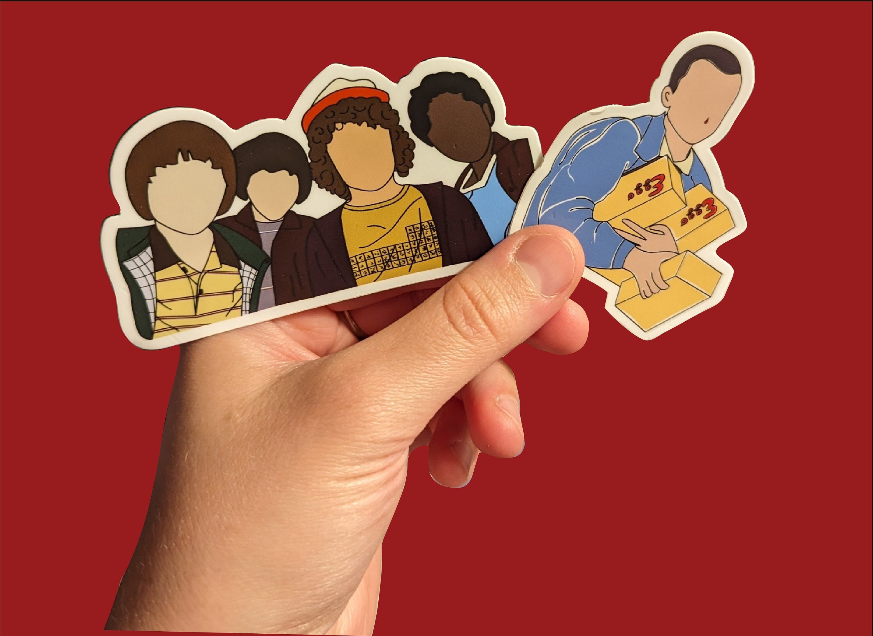 Stranger Things Vinyl Stickers L Eleven L Mike L Will L Dustin L Lucas ...