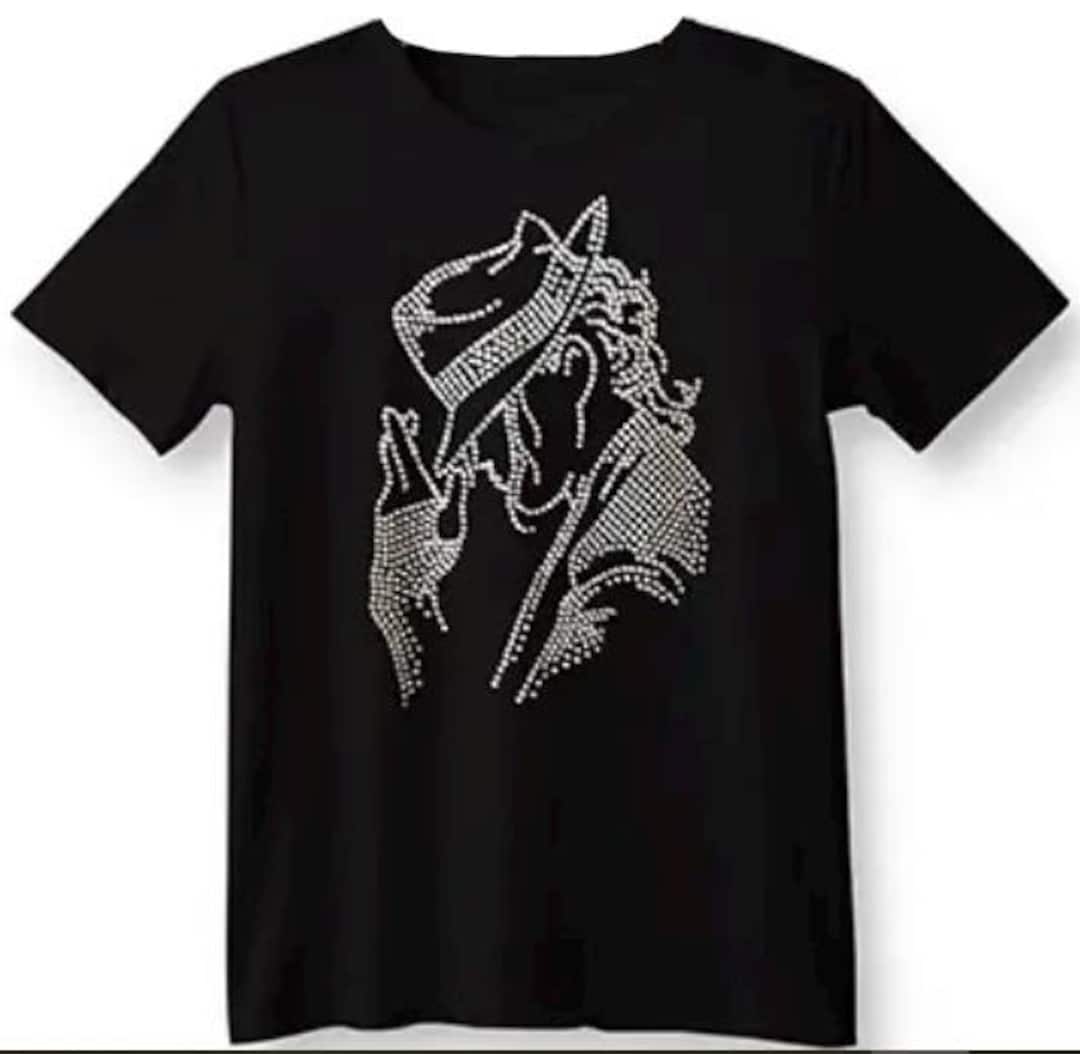 Celebrity Shirts - Celebrity Rhinestone T-shirt - Michael Jackson Shirt ...