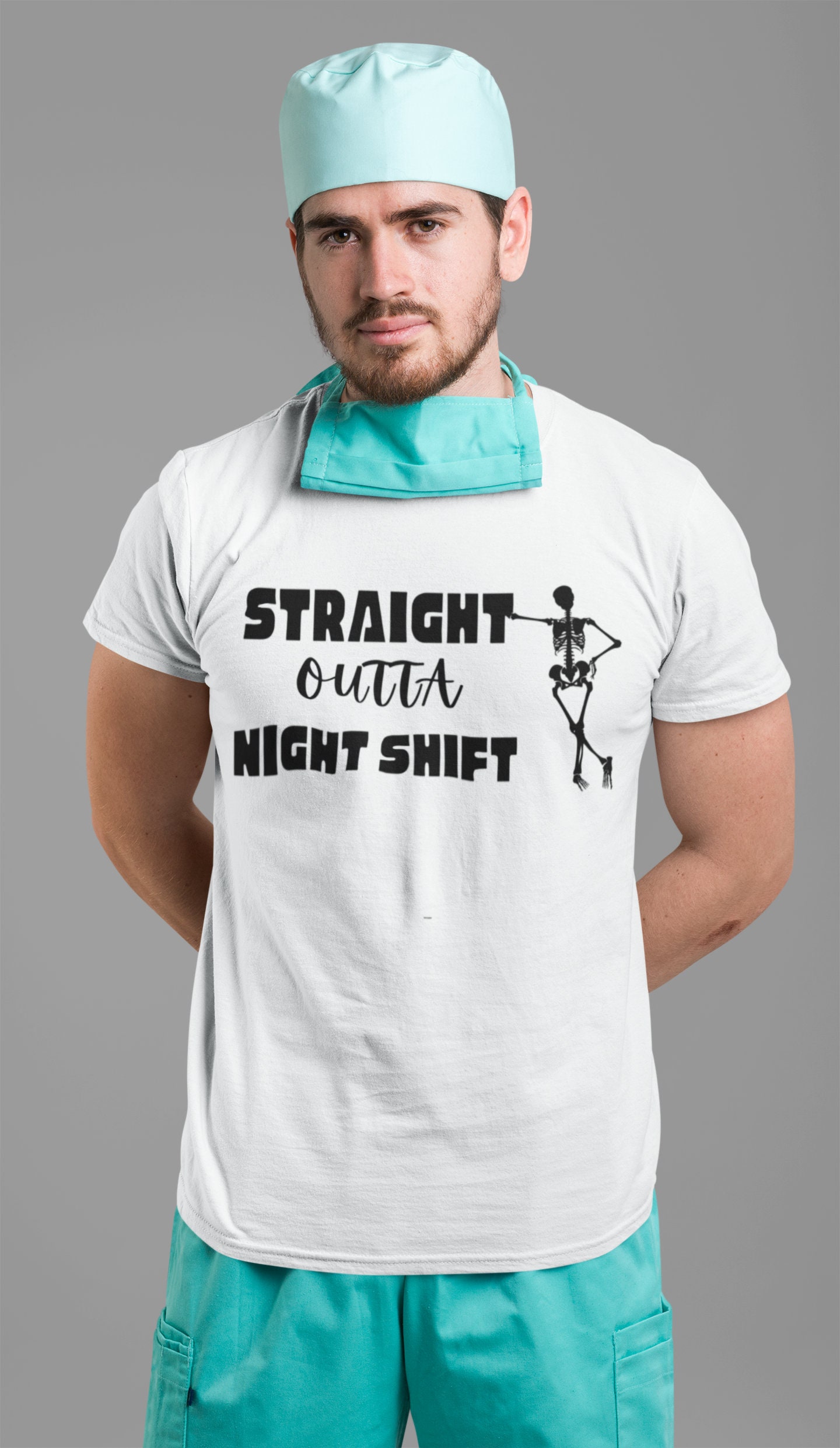 Straight Outta Night Shift Shirt - Etsy UK